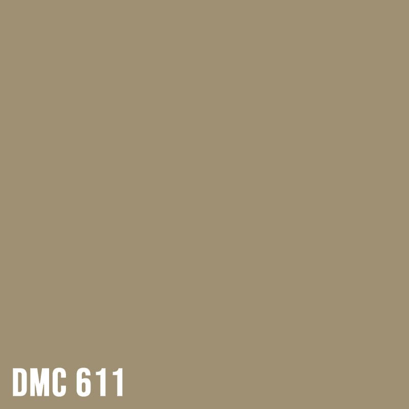 DMC 611 Drab Brown Dark – DP-Steine Eckig 2,5mm