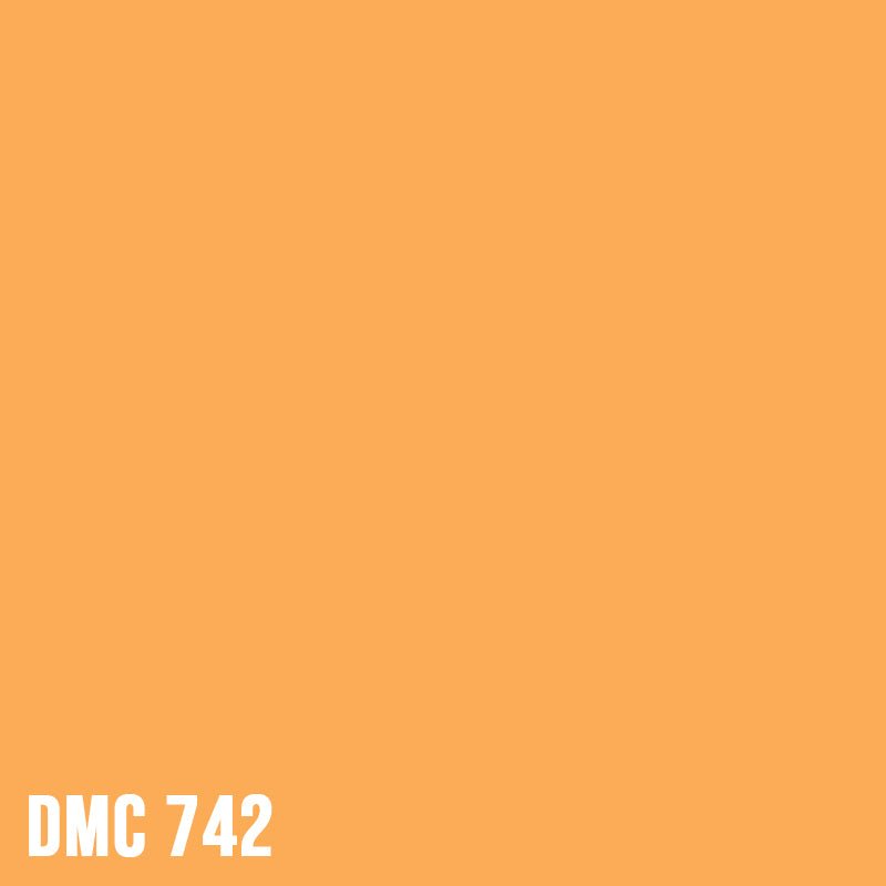 DMC 742 Tangerine Light – DP-Steine Eckig 2,5mm